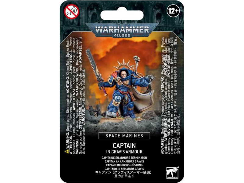 Warhammer 40K - Space Marine - Captain in Gravis Armour (48-70)