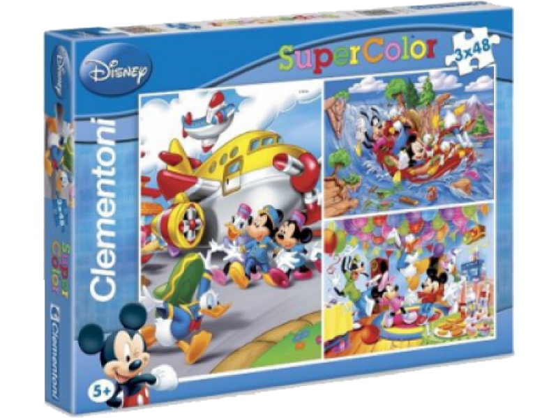 Clementoni Super Color Puzzel - Disney Classic (3x48)